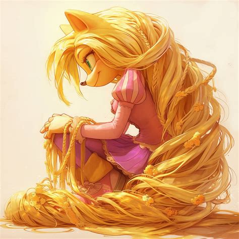 Sonic Rapunzel By Wazzy88 On Deviantart