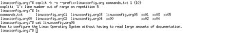 Csplit LinuxConfig Org