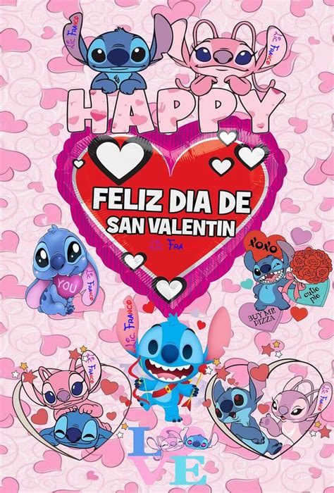 Pin De Danielle Marie En Stitch Feliz Dia Del Cariño Día De San