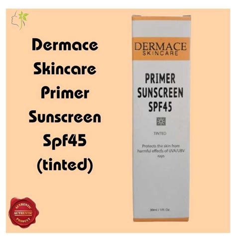 Authentic Dermace Skincare Primer Sunscreen Spf45 Shopee Philippines