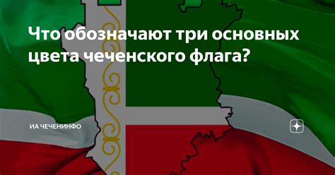 Что обозначают три основных цвета чеченского флага? | Чечня: ИА ...