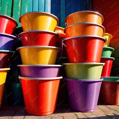 Premium Photo Assorted Diverse Bright Colorful Multicolored Plastic