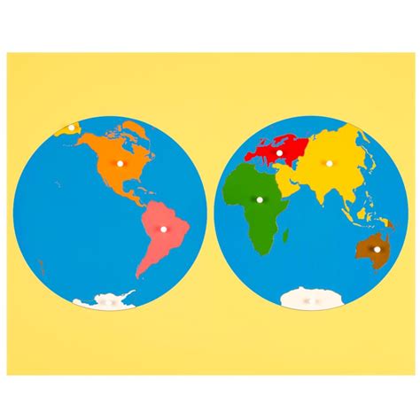 Montessori Continent Map Printable