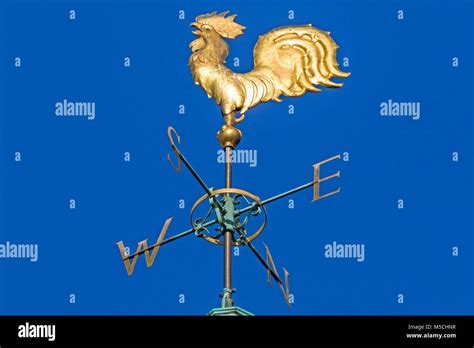 City Of London A Weather Cock Weather Vane Surmounting The Spire Of All Hallows By The Tower