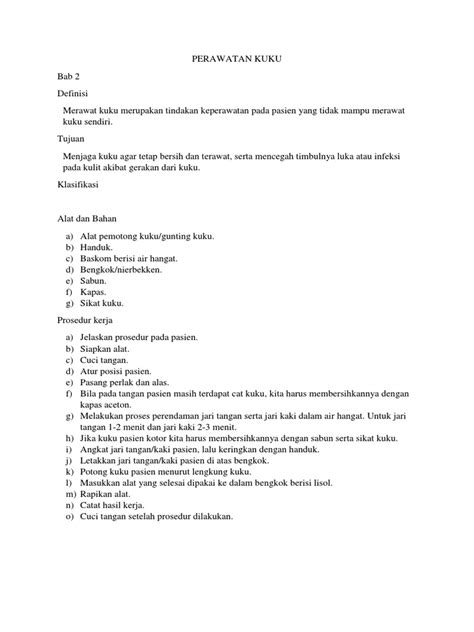 Perawatan Dan Anatomi Kuku Pdf Kesehatan Holistik Sains And Matematika