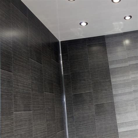 Titan Graphite Tile Large Decorative Waterproof Pvc Wall Panels