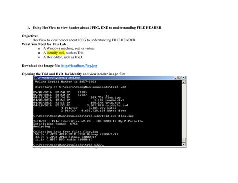 1 2 how to use some tools for viewing header file 1 using hexview to