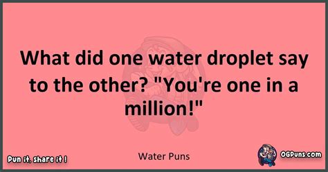 240 Hilarious Water Puns Dripping With Laughter
