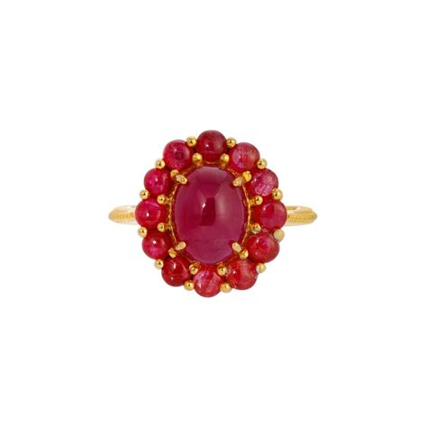 Ruby Cluster Ring For Sale At 1stdibs
