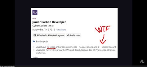 employers ate already looking for carbon developers you just need to