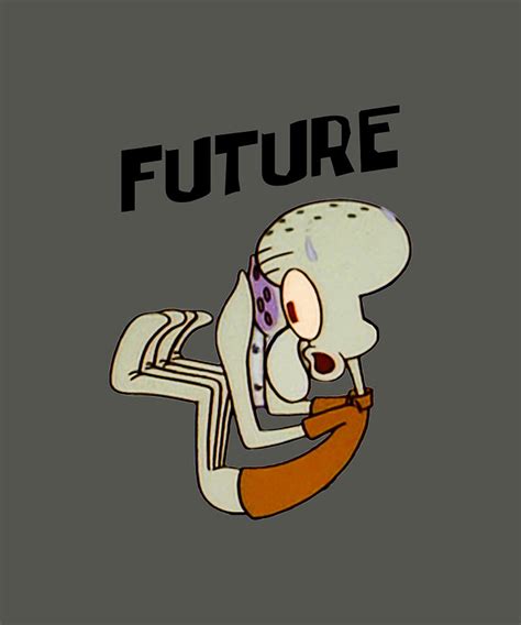 Future Squidward Tapestry Textile By Patel Mason Pixels
