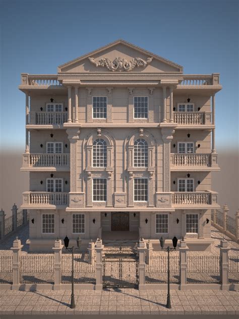 Classic Elevation 1 3d Model 23 Max Rvt Free3d