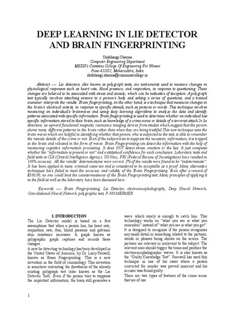 deep learning in lie detector and brain fingerprinting pdf event