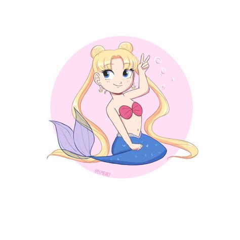 Sailor Moon Mermaid By Elmieart On Deviantart