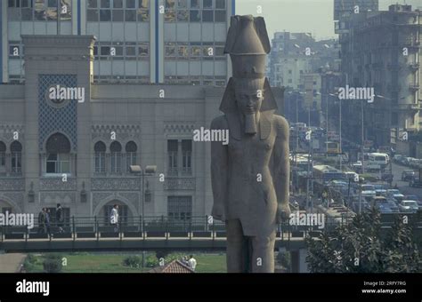 The Ramses Statue At The Ramses Square At The Train Station In The City Of Cairo The Capital Of