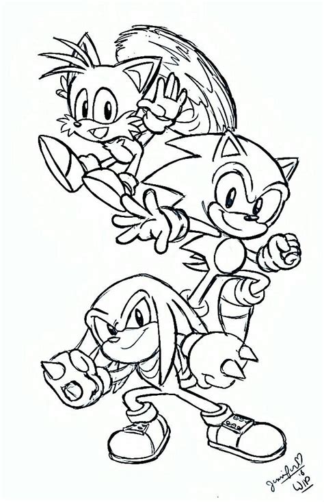 Desenhos Para Colorir Do Sonic E Seus Amigos Ikoma