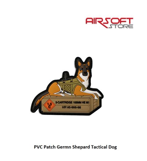 Pvc Patch German Shepard Tactical Dog Primary Airsoft Eu