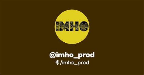 imho_prod - Listen on Spotify - Linktree