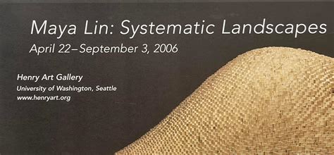 Maya Lin Maya Lin Póster Paisajes Sistemáticos Firmado Y Fechado A