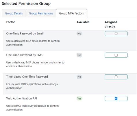 Multi Factor Authentication Evergreen Documentation