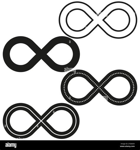 Simple Geometric Pattern Loop Circles Stock Vector Images Alamy