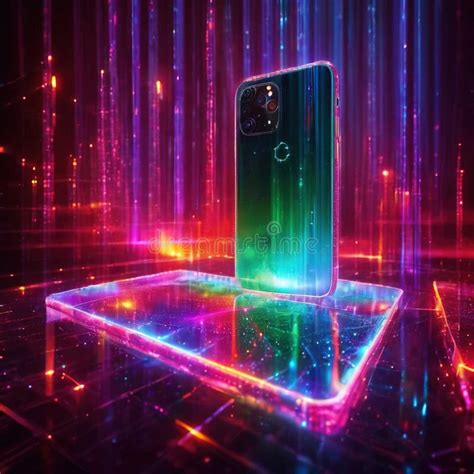 Smartphone Digital Representation Of Information Technology Mobile Communication Device Stock