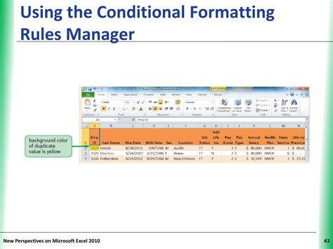 Ppt Tutorial 7 Using Advanced Functions And Conditional Formatting Powerpoint Presentation