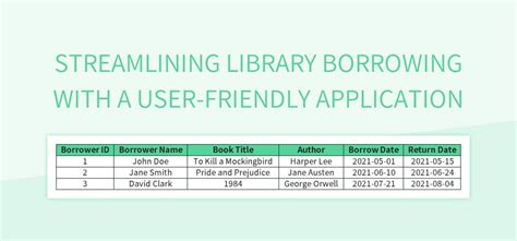 Streamline Your Library Experience With A Book Borrowing Card Sheet