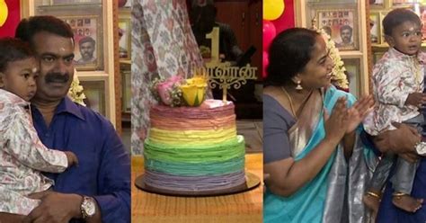 மாவீரன் பிரபாகரனின் பிறந்தநாள் உற்சாகமாக கொண்டாடிய சீமான் Seeman Celebrates His Sons