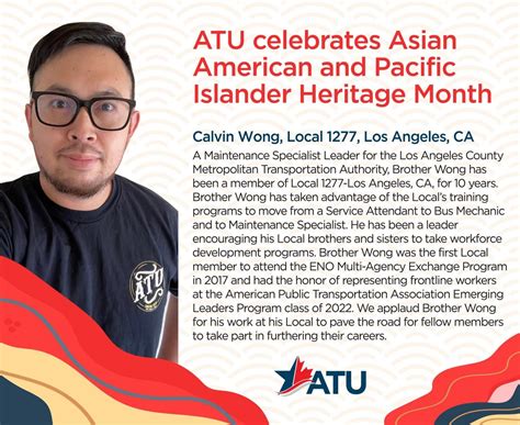 Atu Local 1277 Atu Celebrates Asian American And Pacific Islander