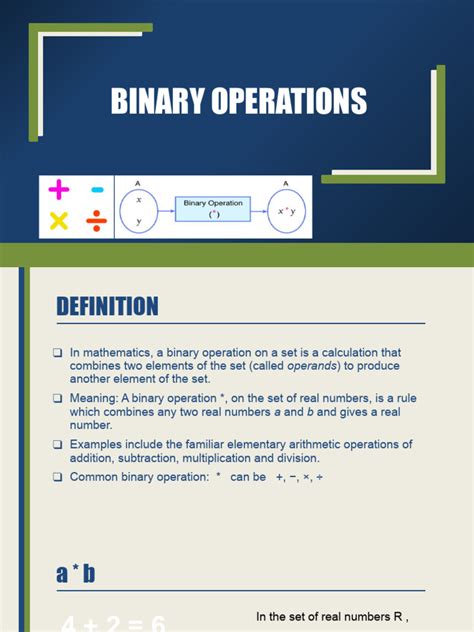 Week 7 Lecture 2 Binary Operations Pdf Division Mathematics