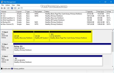 How Many Partitions Are Set Up With A Windows 10 Clean Installation Solved Windows 10 Forums