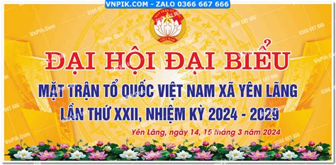 Mã 138592 Đại Hội Mặt Trận Tổ Quốc Việt Nam File Corel 21 Vnpik Com