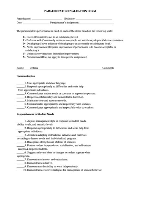 Top 7 Coaching Evaluation Form Templates Free To Download In Pdf Format