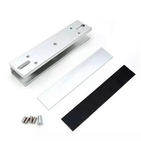 Jenix U Bracket Bracket For 600lbs Em Lock Silver For Frame Less Glass Door