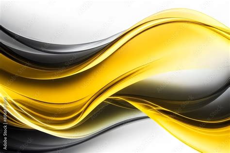 Yellow Flow Glass Waves Abstract Background Design Backgrounds Stock