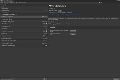 Unity Arcore Cloudanchors