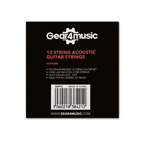 12 String Acoustic Guitar Strings By Gear4music At Gear4music