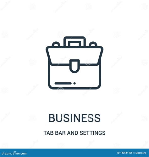 Business Icon Vector From Tab Bar And Settings Collection Thin Line Business Outline Icon