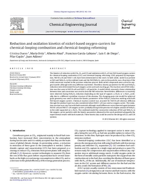 Pdf Preparation Of Composite Nickeliron Oxide As Highly Reactive