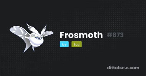 Frosmoth Dittobase Pokédex Dittobase