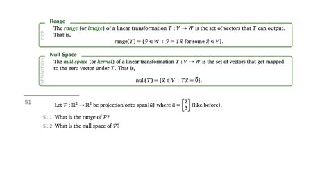 Solved The Range Or Image Of A Linear Transformation T VW Chegg