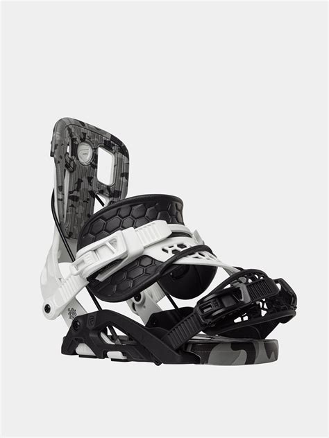 Flow Fuse Hybrid Snowboard Bindings White Black Snowtrooper