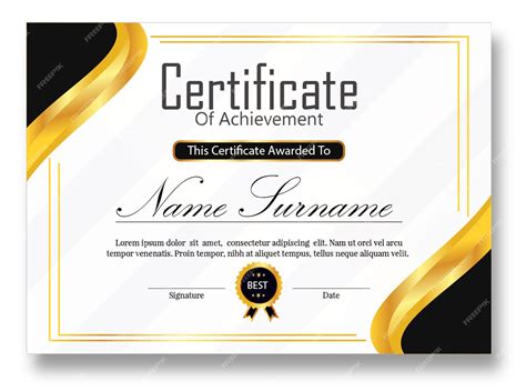 Premium Psd Certificate Vector New Professional And Trend Design