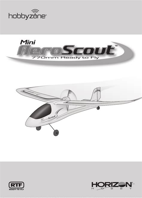 User Manual Hobby Zone Mini Aeroscout English 15 Pages
