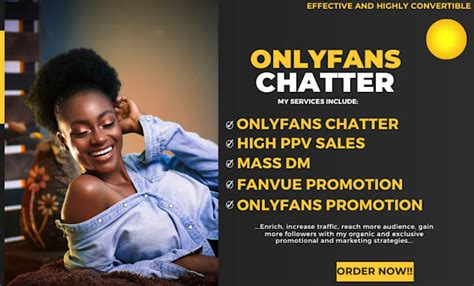 Do onlyfans chatter, virtual assistant, fansly, fanvue, patreon page promotion by Aklassbright ...