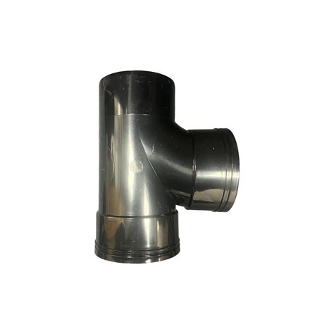 Solvent Weld Soil Double Socket Tee Black K9 Plumbing Supplies