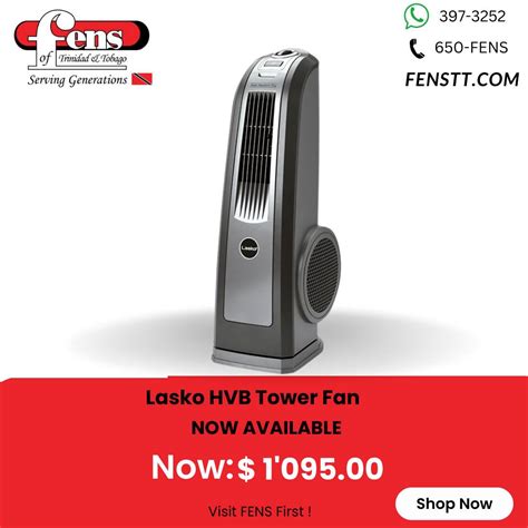 Fens New Shipments Have Arrived Shop Our Lasko Hvb Tower Fan In Store At Our Bldg B