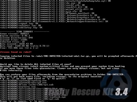 Trinity Rescue Cd Clamav Zerstört Windows Systeme