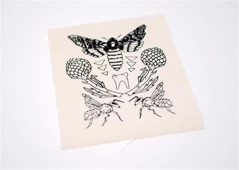 Moth Tooth Sew On Punk Patch Etsy